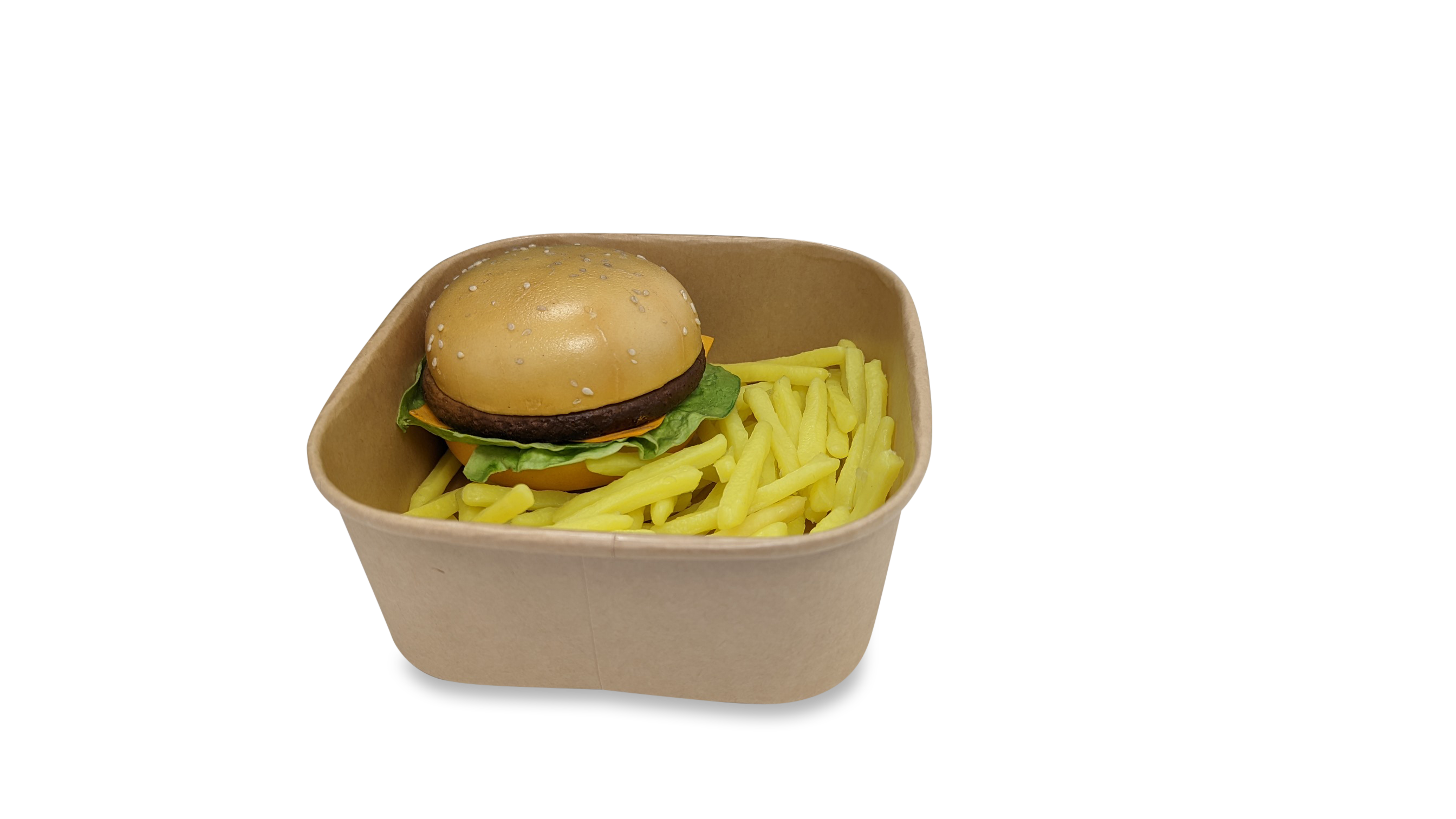 Brown Square Paper Tub 1200cc(150)